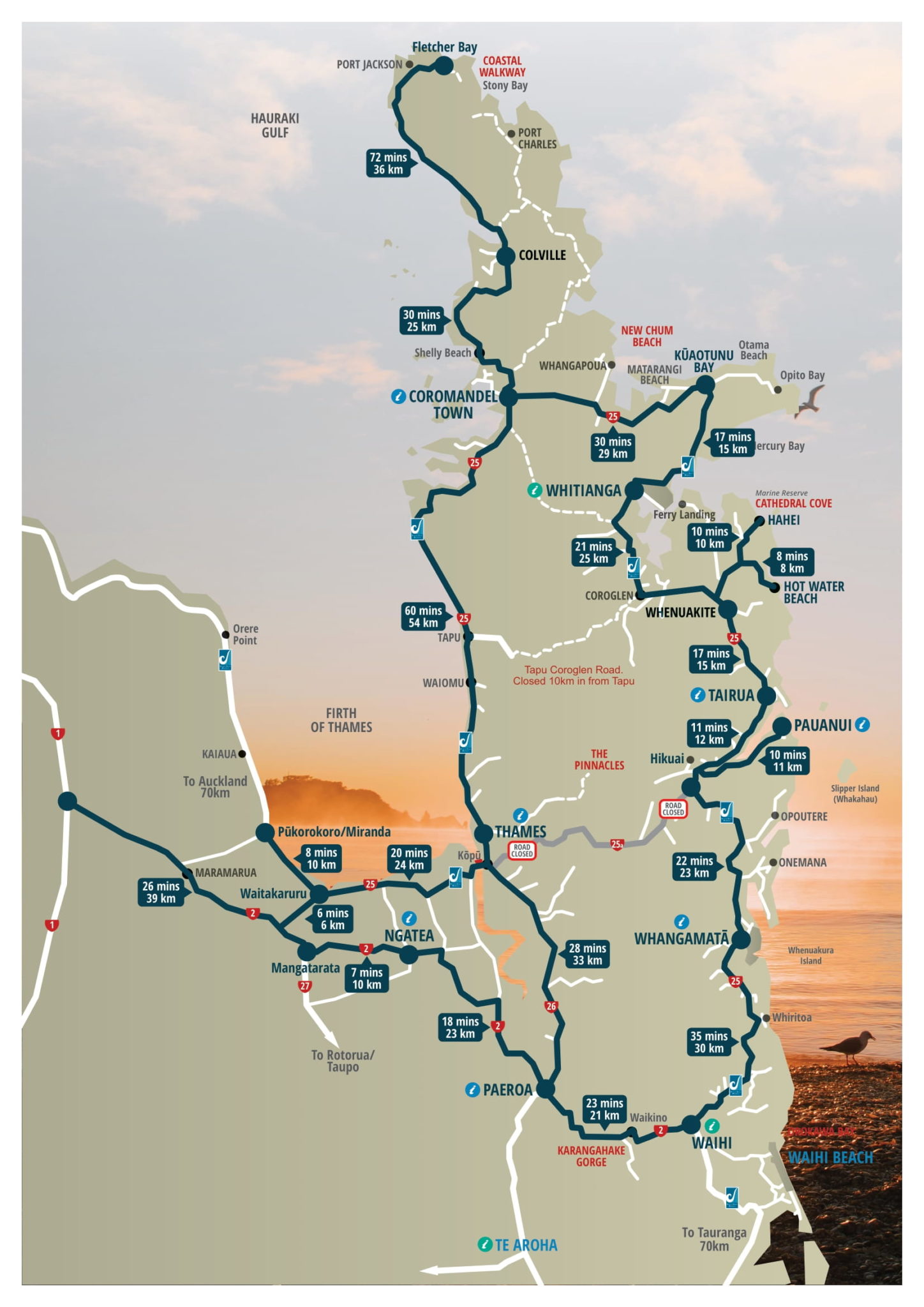 The Coromandel is OPEN - Coromandel Shelly Beach TOP 10 Holiday Park