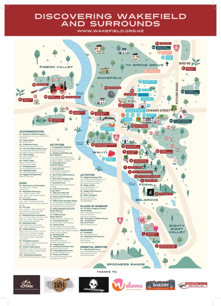 Discovering Wakefield & Surrounds Map - Wakefield Village